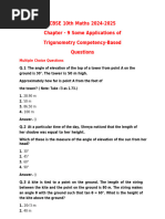 Maths Trigonometry Class 10 Case Studies | PDF | Lighthouse