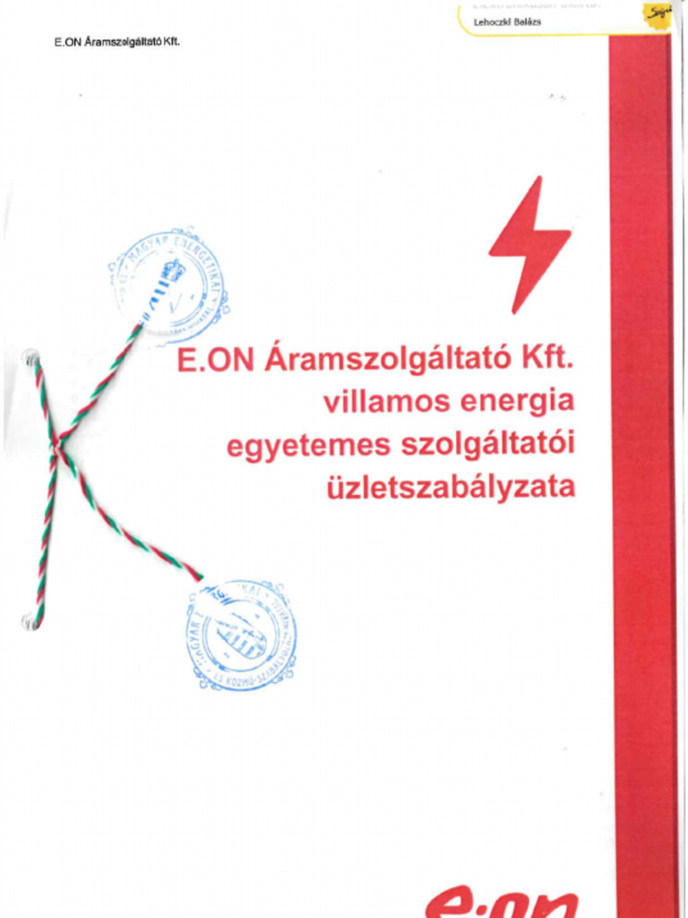 EON Aramszolgaltato Egyetemes-Usz | PDF