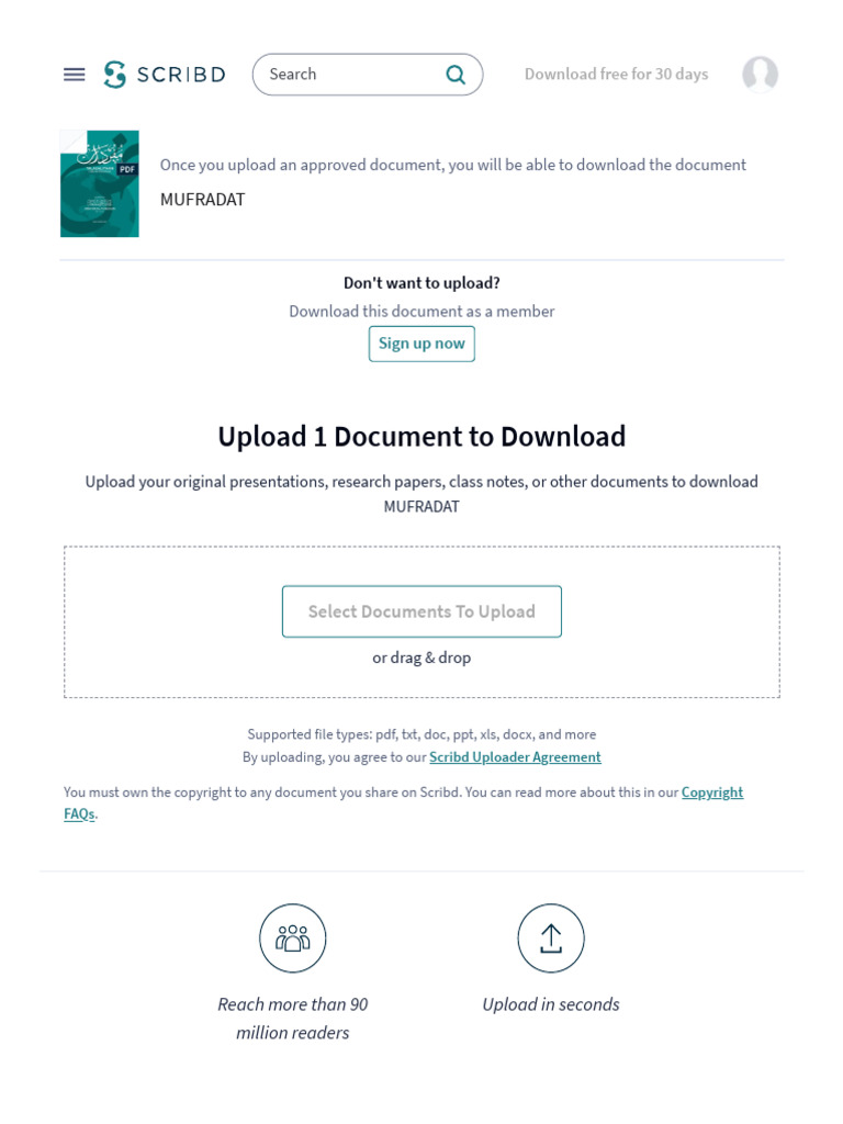 Upload a Document _ Scribd | PDF | Scribd | Computing