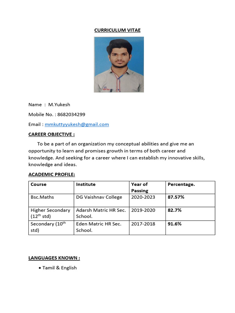 Yukesh Resume. | PDF