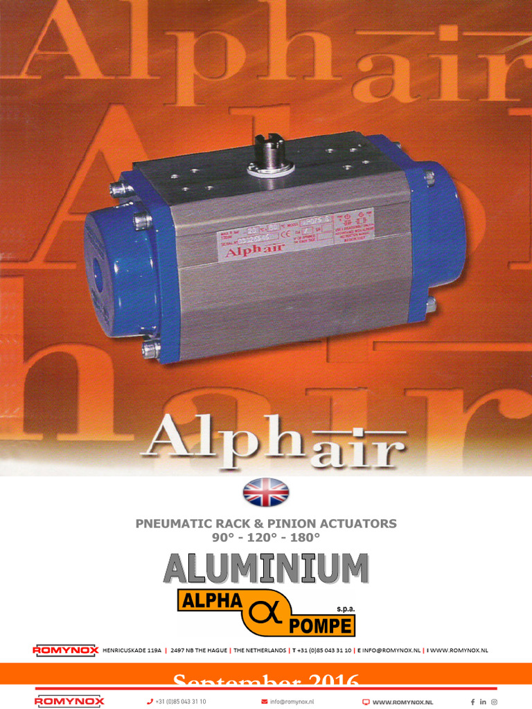 Alpha Pompe AP Actuator | PDF | Corrosion | Actuator