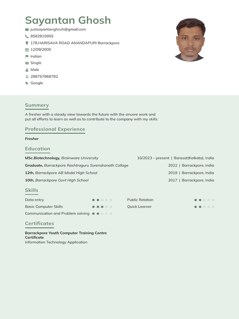 Sayantan Ghosh FlowCV Resume 20240210 | PDF