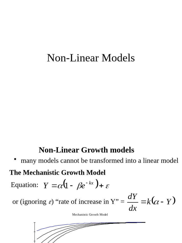 Non-Linear Regression Models | PDF | Least Squares | Linear Regression Non-Linear Regression Models | PDF | Least Squares | Linear Regression