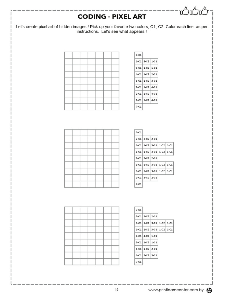Pixel Art Creation Instructions | PDF