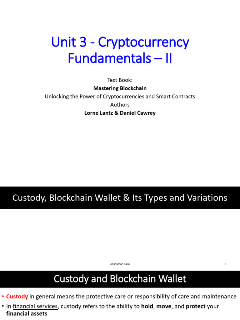 Unit 3 Slides | PDF | Bitcoin | Cryptocurrency