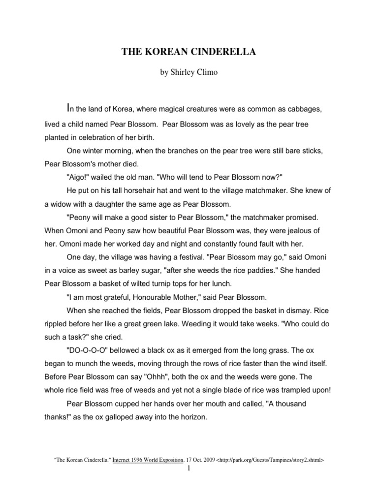 Korean Cinderella Story | PDF