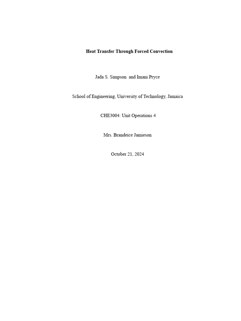 Heat Transfer Assignment 1 Lab Report | PDF