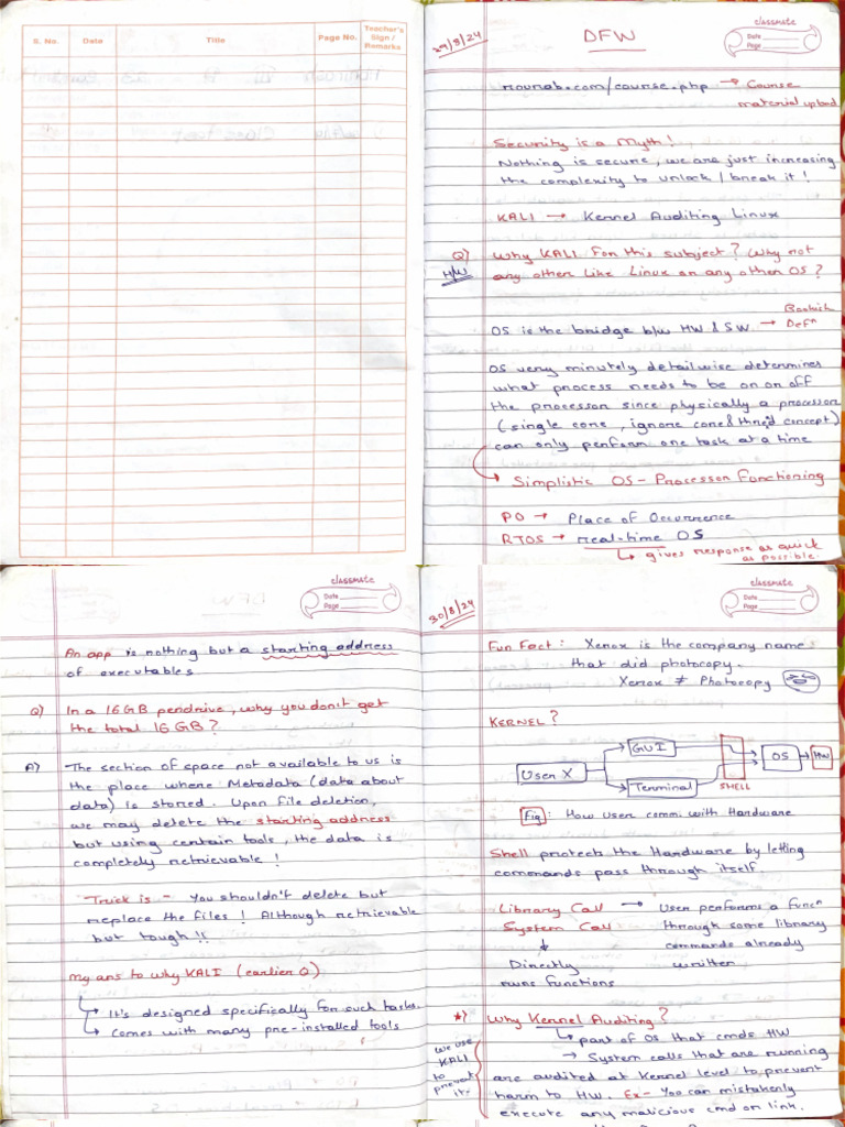 DFW Rough Note | PDF