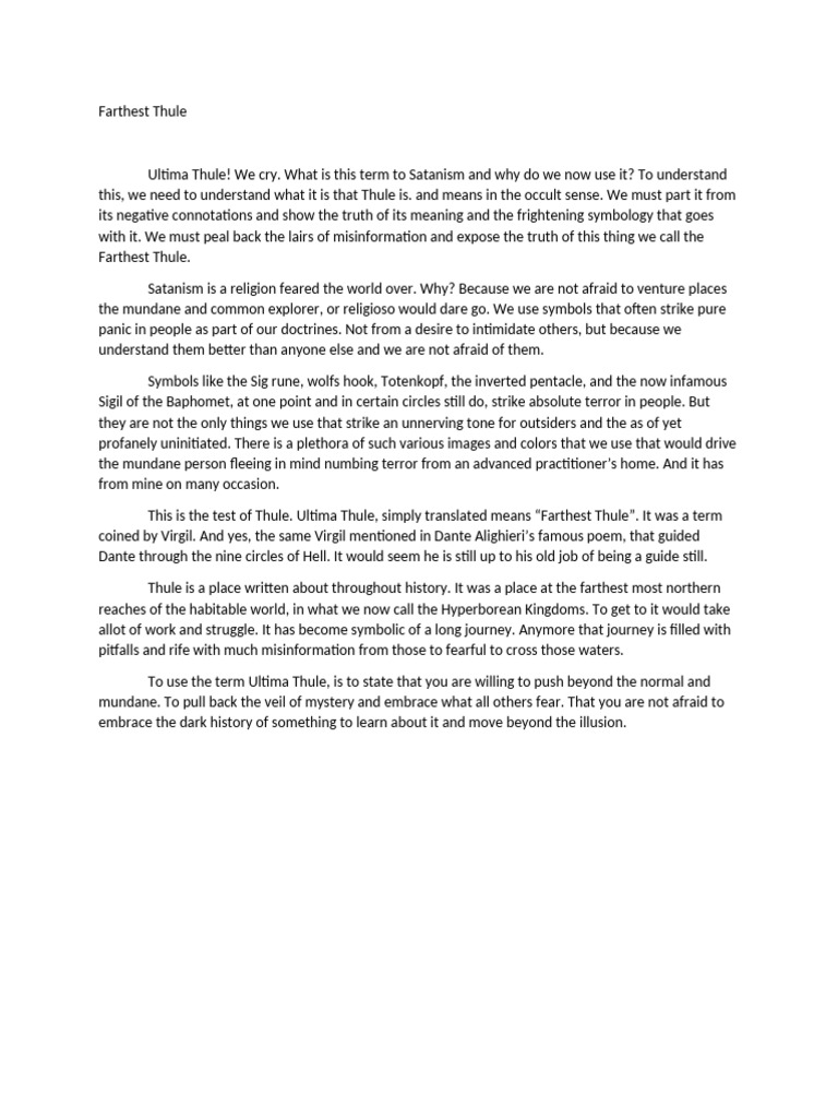 Farthest Thule | PDF