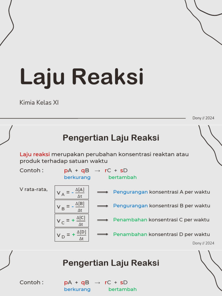 4 - Laju Reaksi | PDF