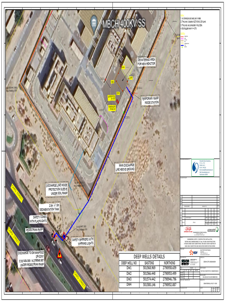 400kV Substation Dewatering Layout | PDF | Electric Power | Electrical ...