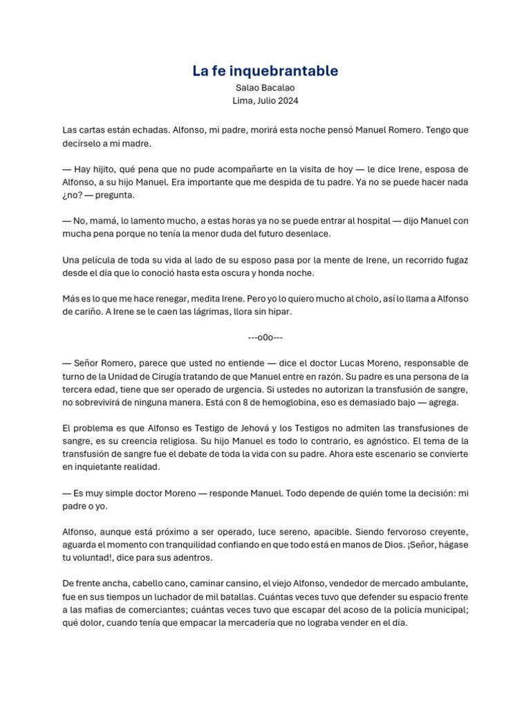 La Fe Inquebrantable | PDF | Especialidades Medicas | Medicina CLINICA