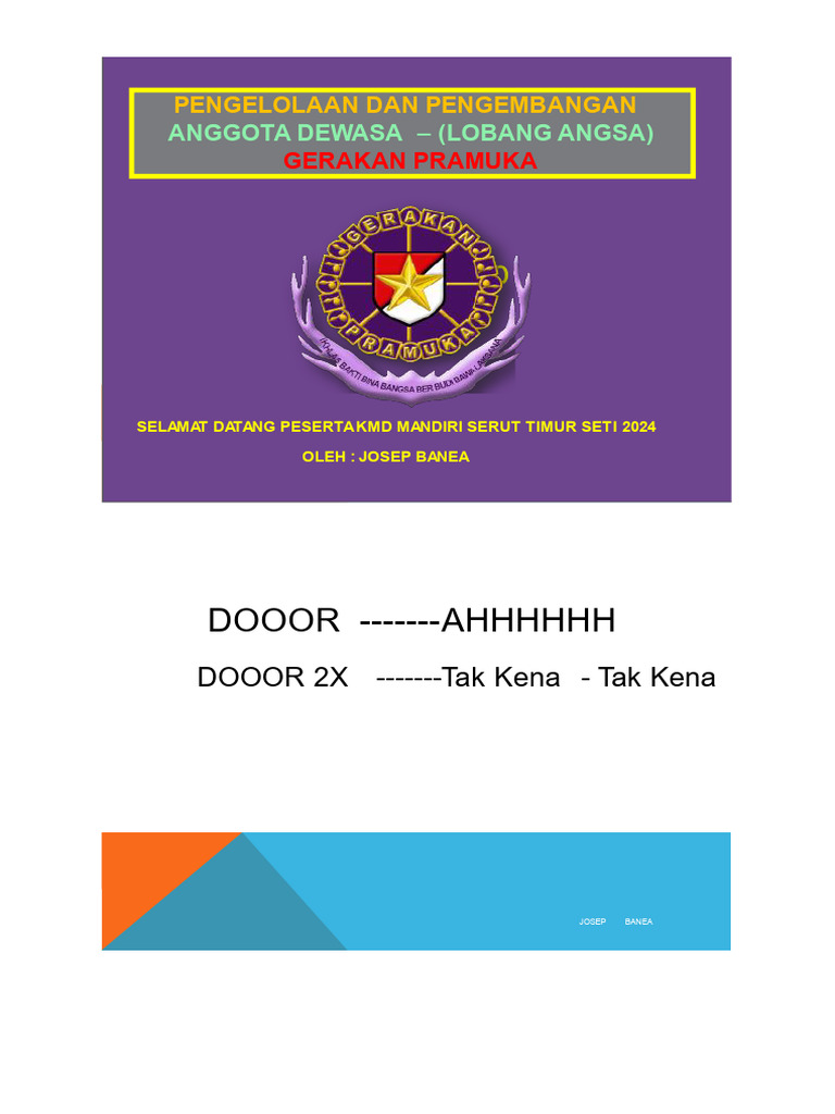 Pengelolaan DSN Pengembangan Orang Dewasa 2024 | PDF