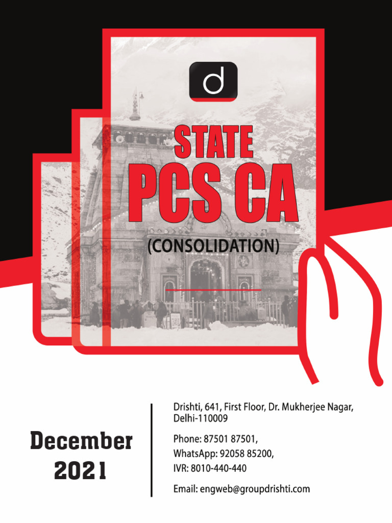State PCS CA Consolidation (Uttarakhand) – December 2021 | PDF
