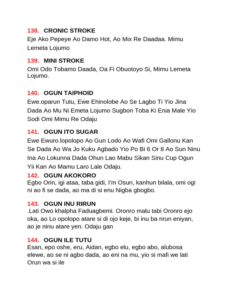 Ogu Ibile Gidi | PDF