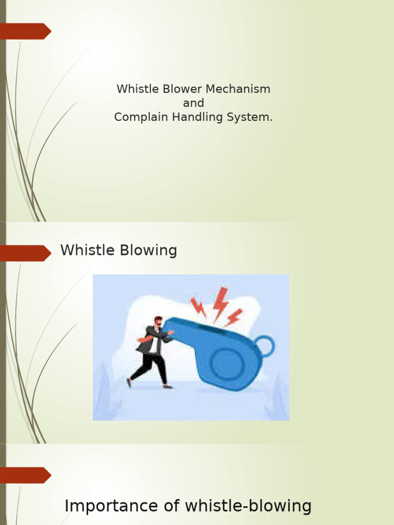 Whistle Blower Mechanism | PDF
