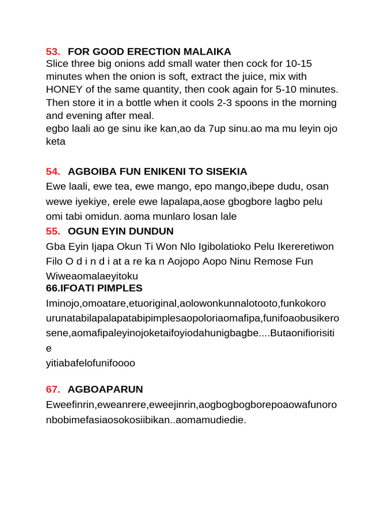 Ogu Ibile Gidi | PDF