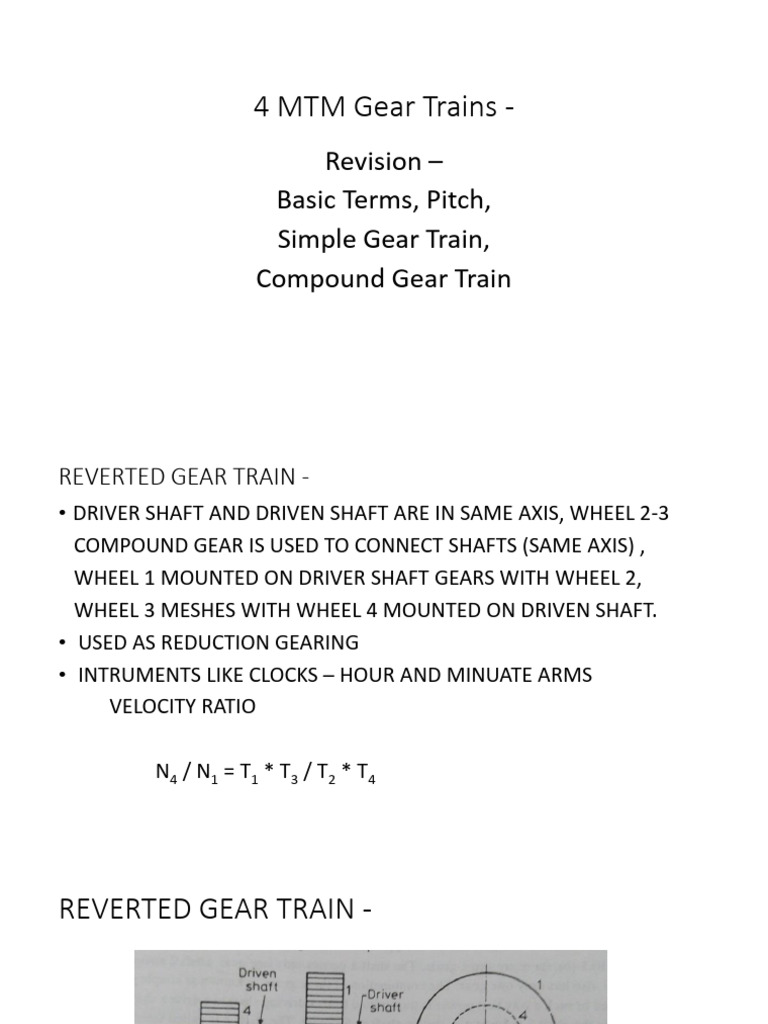Understanding MTM Gear Trains Basics | PDF