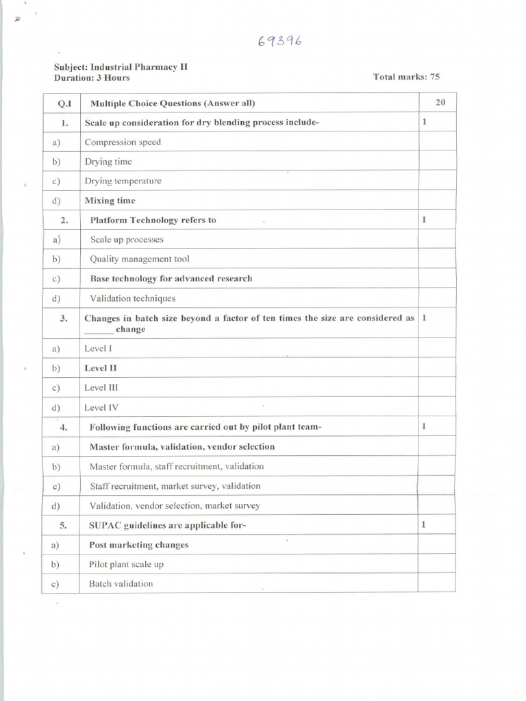 IP Model Answers 69322 - 1 | PDF