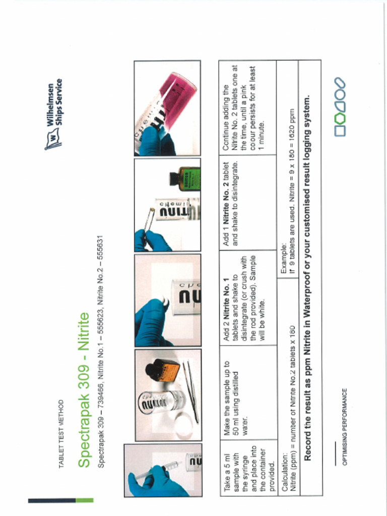 WaterTest Procedure | PDF