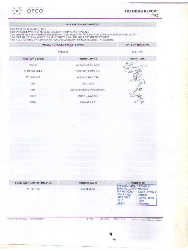 2 Training Report Pdf