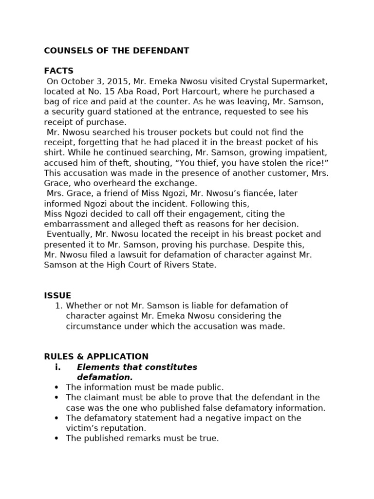 Case report | PDF | Defamation | Common Law