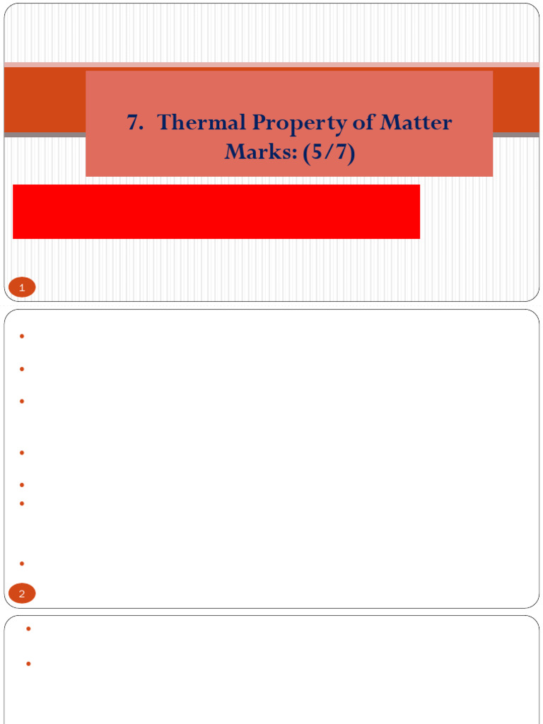 Thermal Properties of Matter 11th | PDF | Thermal Expansion | Temperature