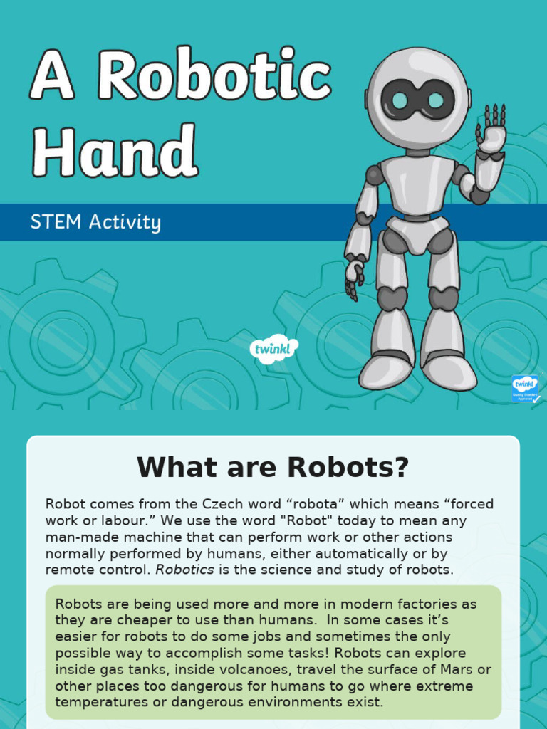 ni-t-15-robotic-hand-powerpoint_ver_3 | PDF | Hand | Robot