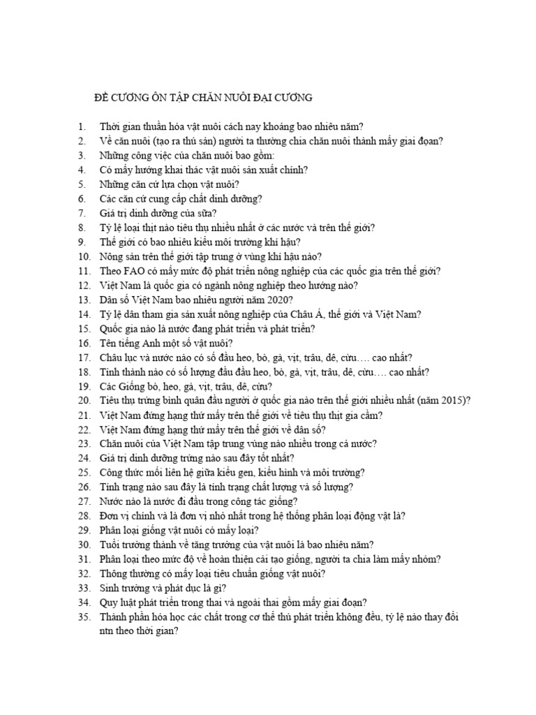 đề cương CNDC 1 | PDF