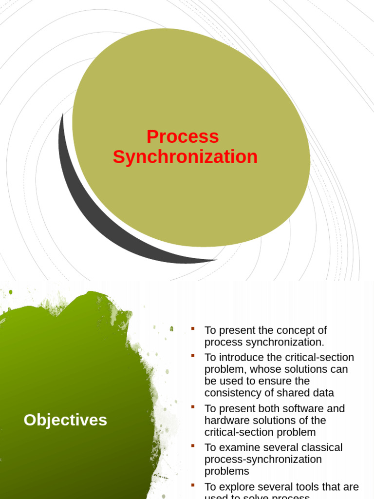 6 Process Synchronization | PDF | Process (Computing) | Operating System