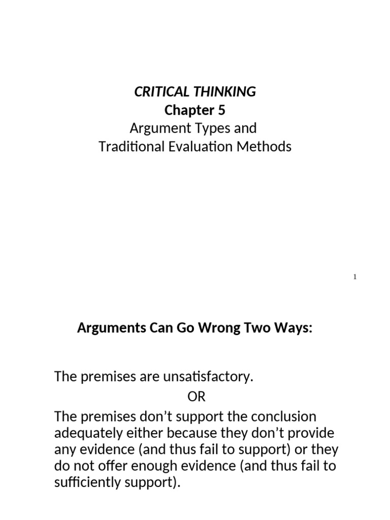 Ch 5 PPT Feb24 | PDF | Argument | Deductive Reasoning