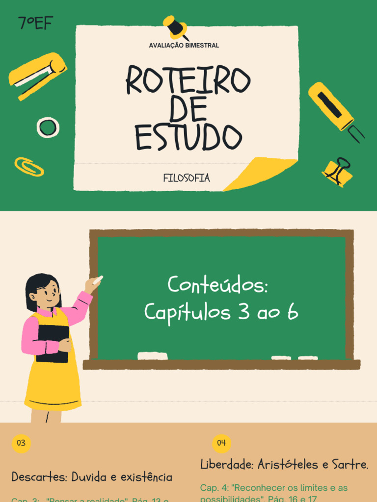 7ef Roteiro de Estudo 2p | PDF | Liberdade | Pensamento