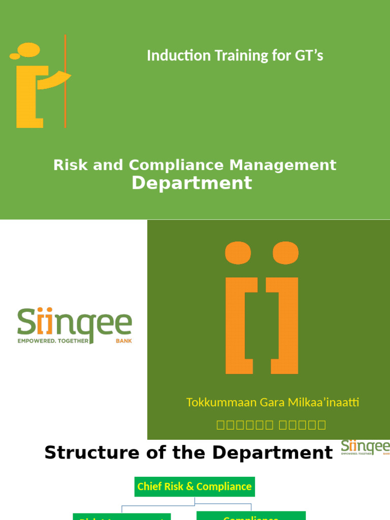 Risk and Compliance MGT Induction PPT For BT | PDF | Money Laundering ...