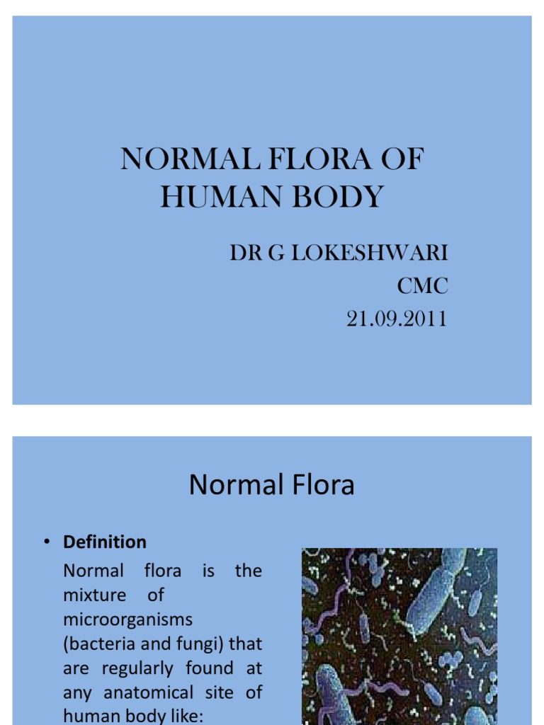 Normal Flora of Human Body | Streptococcus | Staphylococcus