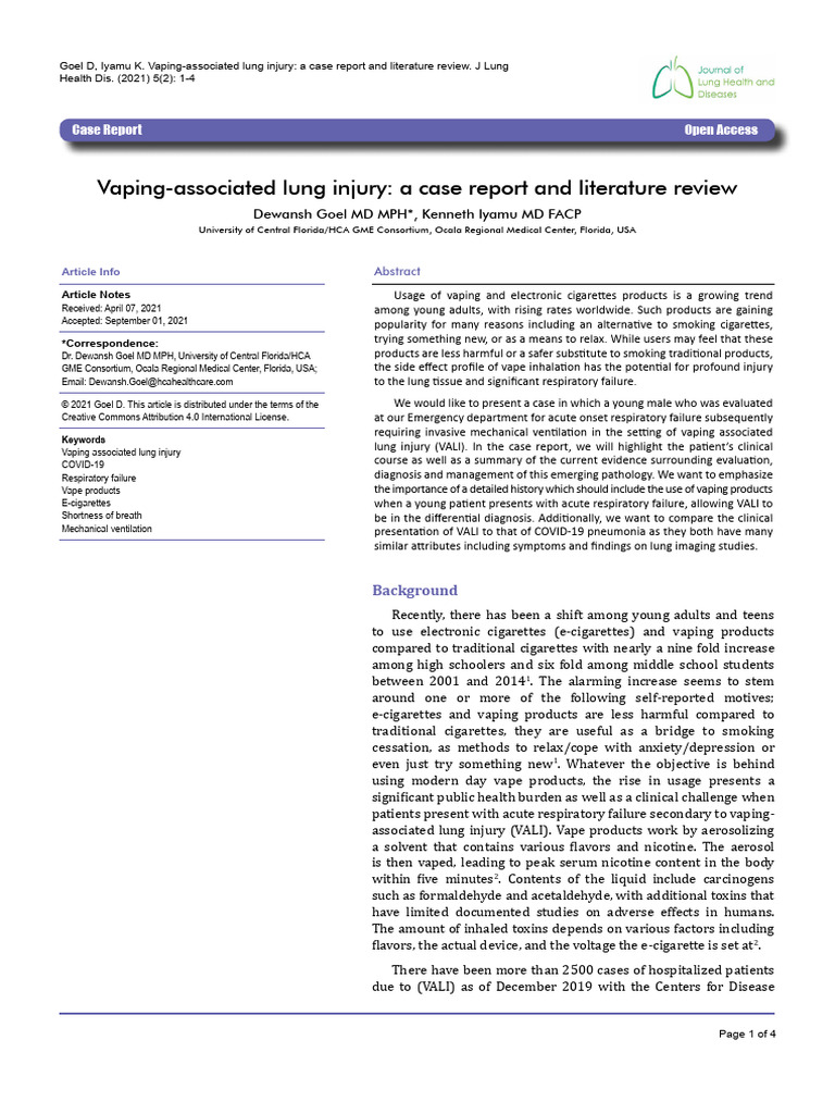 vaping-associated-lung-injury-a-case-report-and-literature-review | PDF ... vaping-associated-lung-injury-a-case-report-and-literature-review | PDF ...