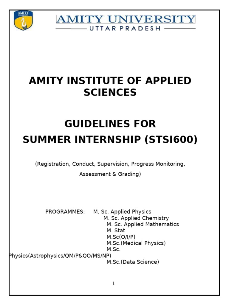 NTCC Guidelines for Summer Internship | PDF | Thesis | Plagiarism