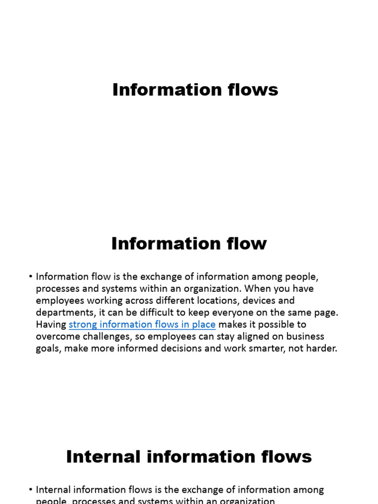 Information Flows | PDF | Brand | Communication