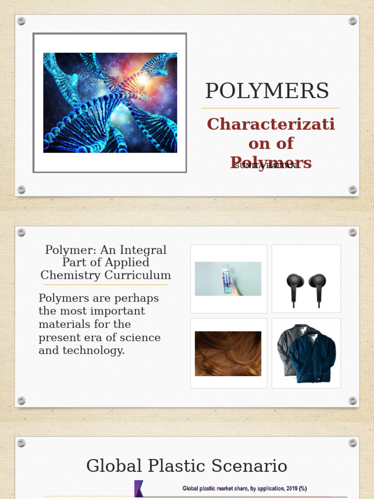 Lecture 1 Characterization of Polymers | PDF | Polymers | Spectroscopy Lecture 1 Characterization of Polymers | PDF | Polymers | Spectroscopy