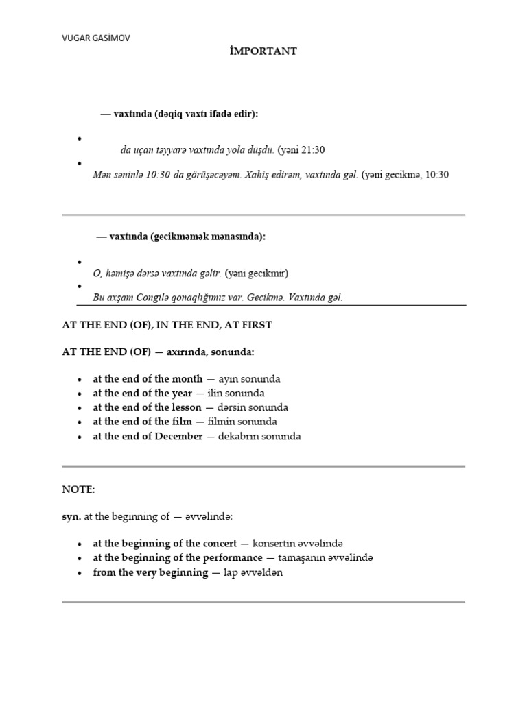 PREPO - -İMPORTANT | PDF