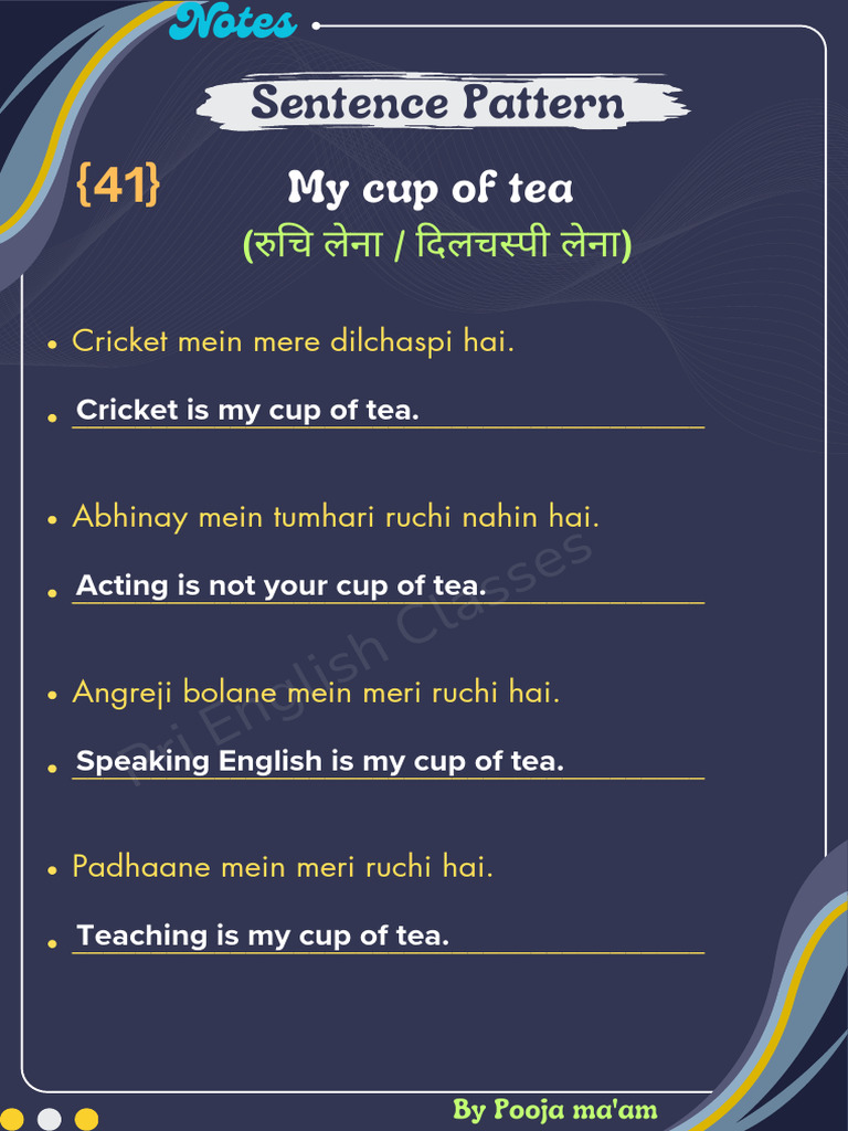 English Sentence Patterns Guide | PDF