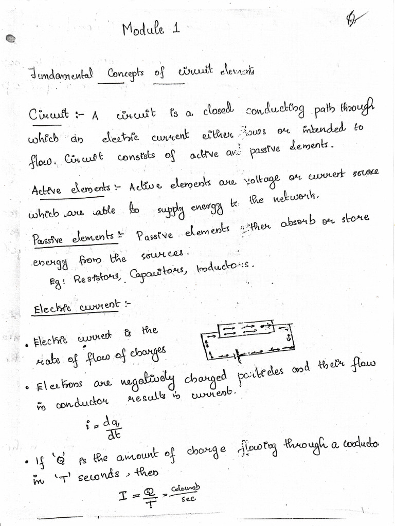 EE Module 1 Part A | PDF