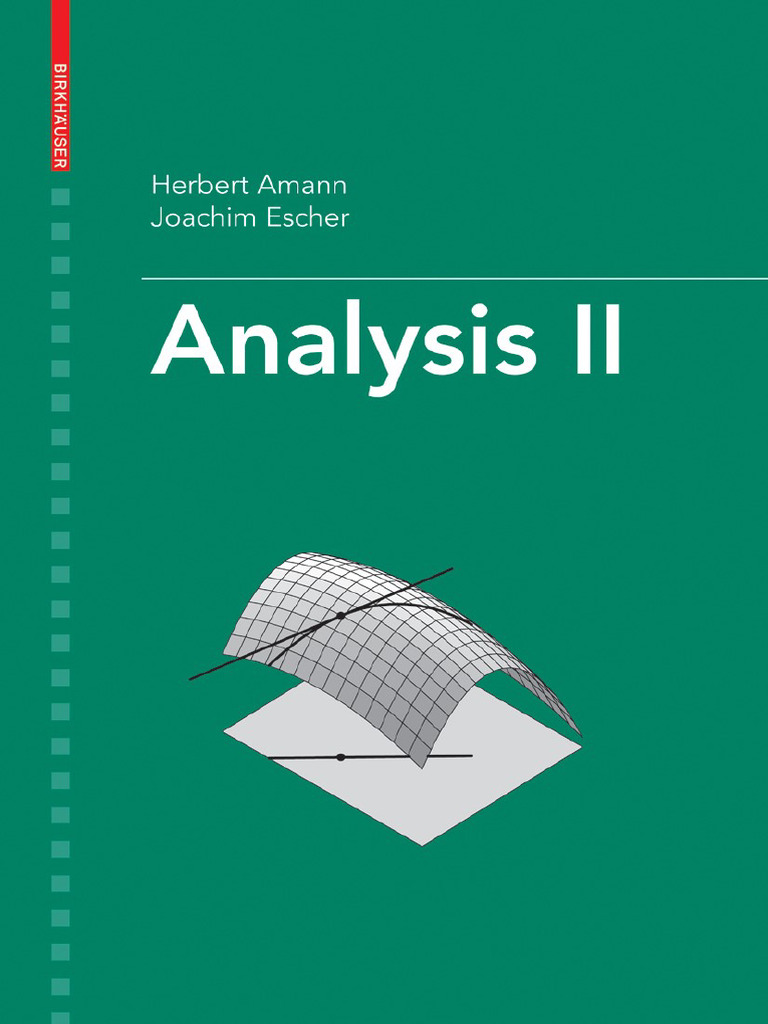 Analysis II | PDF