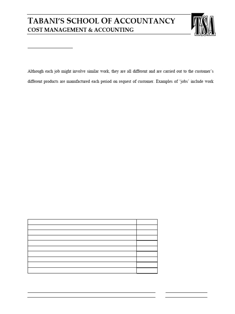 CMA Job Order Costing Compiled | PDF | Cost Of Goods Sold | Cost