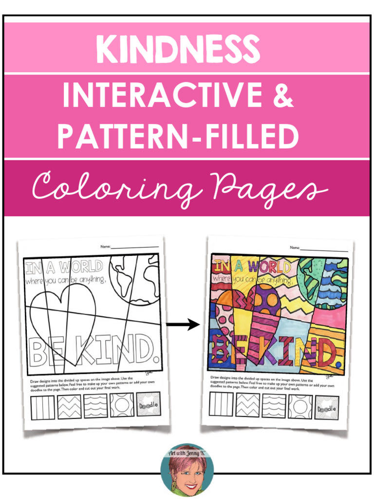Kindness Quote Coloring Page Art With Jenny K | PDF | Copyright ...