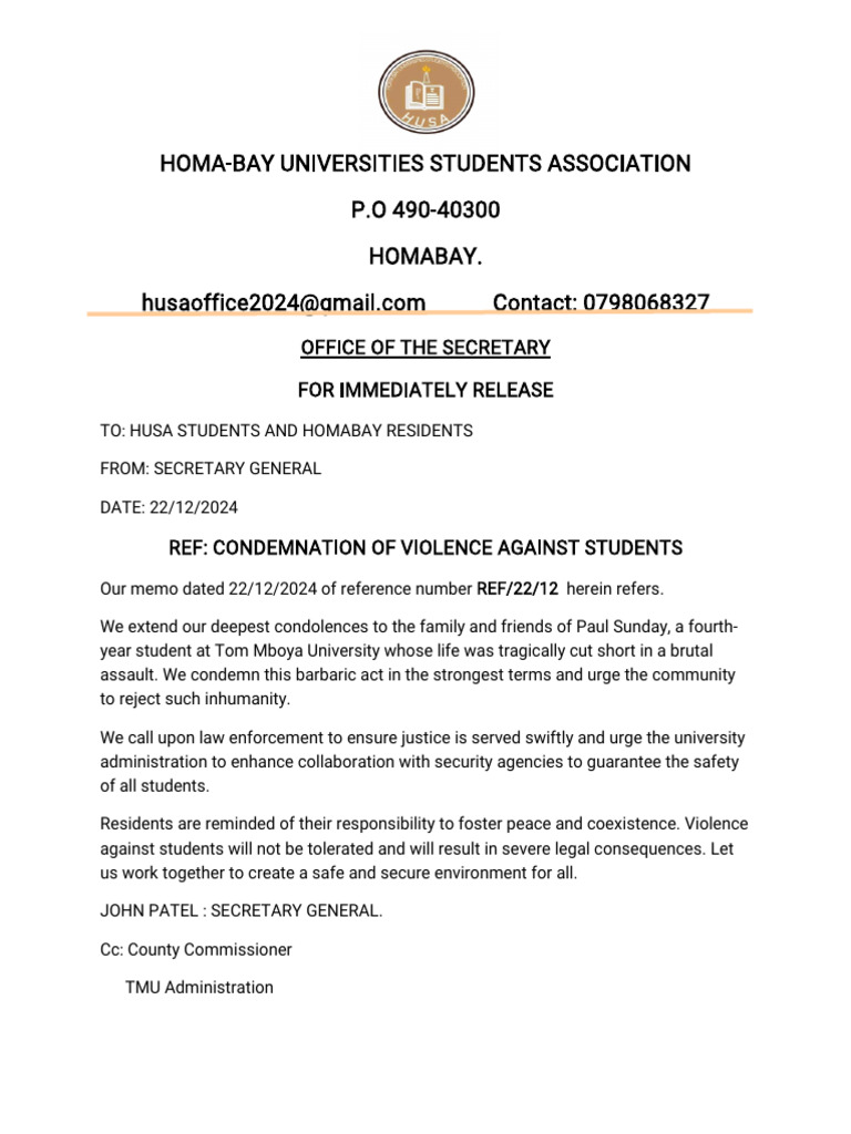 Husa Memo | PDF