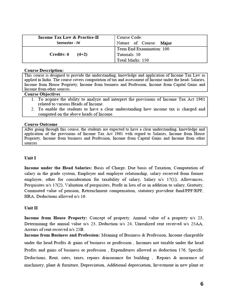 Income Tax II 4th10457 | PDF | Tax Deduction | Income