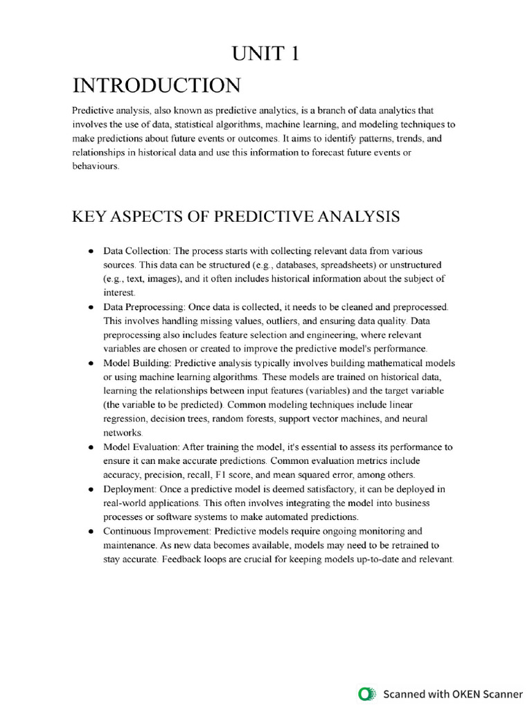 Predictive Analytics 1 2 3 4 5 Pdf