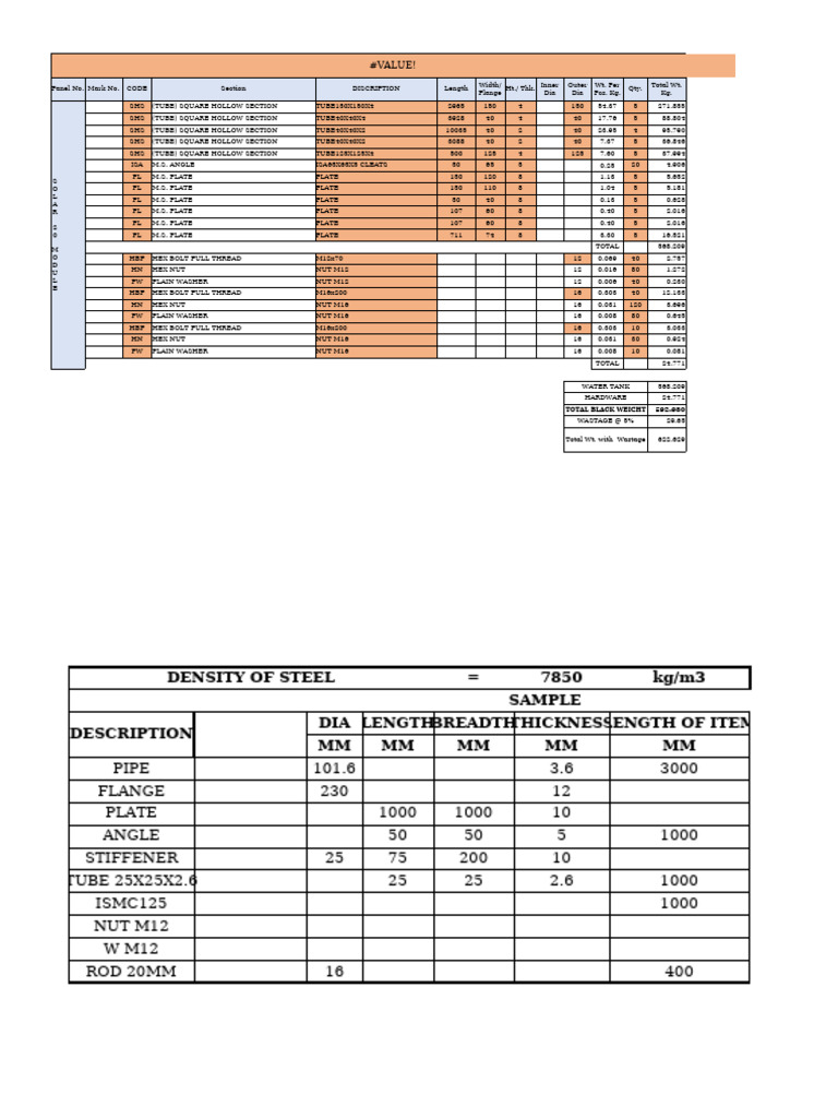 Bom Solar 20 Module | PDF | Nut (Hardware) | Structural Engineering