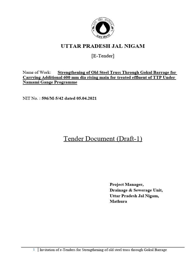 Gokul Tender | PDF | Joint Venture | Partnership