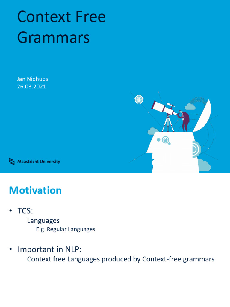 Context Free Grammars | PDF | Grammar | Linguistics
